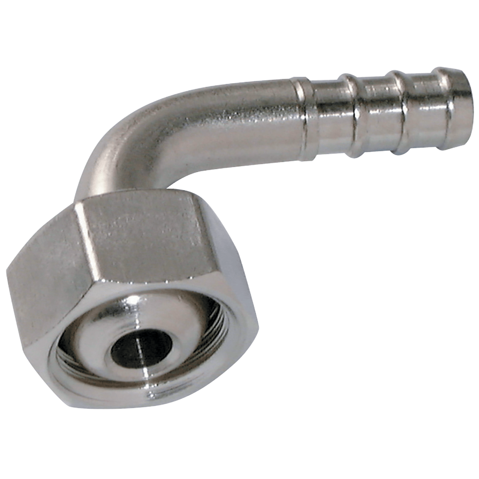 BSPP 90° Elbow, Cone Seat, Brass/Nickel Plated - Pirtek