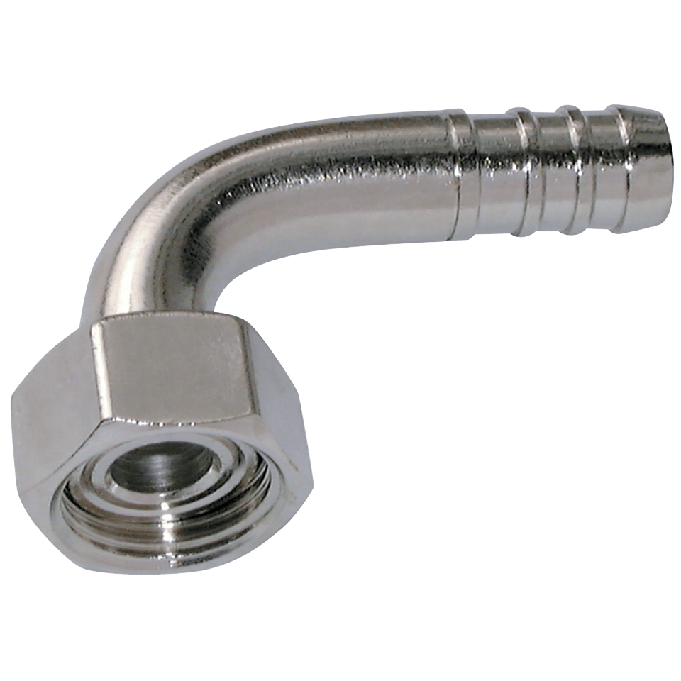 BSPP 90° Elbow, Flat Face, Brass/Nickel Plated - Pirtek