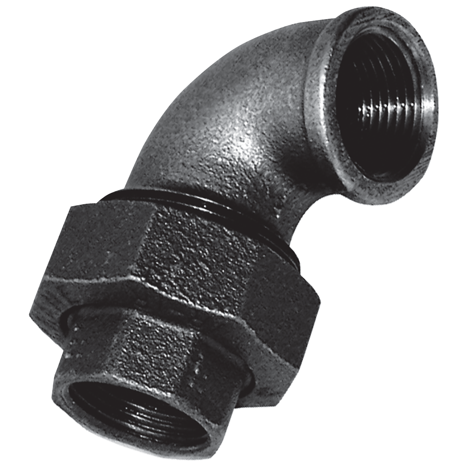 Female Equal Union Elbow, Spherical Seat Iron to Iron (Fig 261) - Pirtek