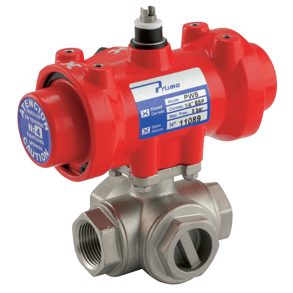 Pneumatic Actuated Stainless Steel 3 Way Valves - Pirtek