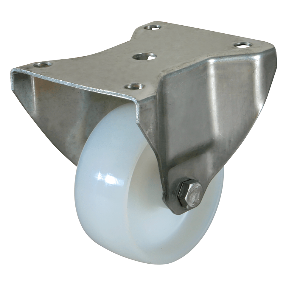 Stainless Steel Fixed Plate Fitting Castors - Pirtek