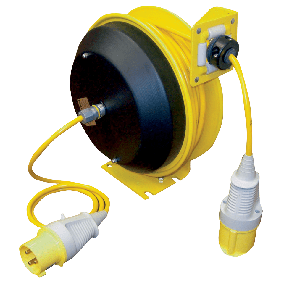 Spring Rewind Cable Reel 110V - Pirtek